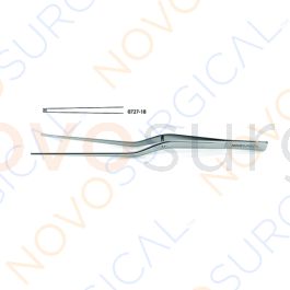 Zenith Cushing Bayonet Thumb Forceps, flat serrated handles, scraper ...