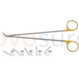 Diethrich Scissors, w/ tungsten carbide inserts, serrated lower blade ...