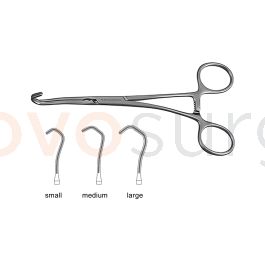 Debakey-Derra Anastomosis Clamp, 6-1/2" (16.5 cm) - Novo Surgical