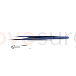 Titanium Novo Micro Ring Tip Forceps, tips impregnated w/ fine tungsten ...