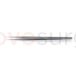 Micro Forceps, 9.0 mm wide flat handle, straight, 0.3 mm tip size, 7-1/ ...