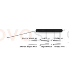 Lumbar Axial Curette, angled handle, 9 1/2 (24.0 cm) - Novo Surgical