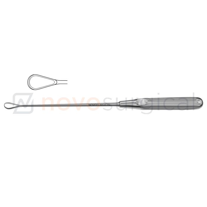 Sims Curette, sharp, 11" (28.0 cm) - Novo Surgical